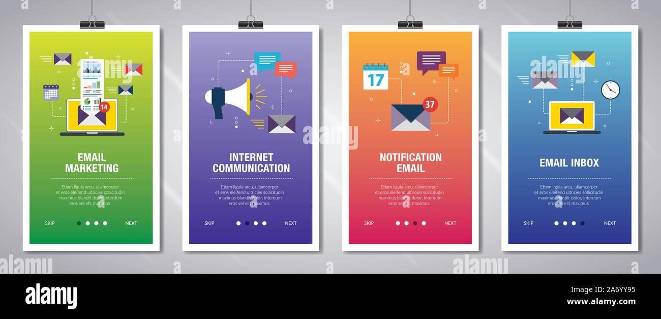 Messaging vertical Stock Vector Images - Alamy