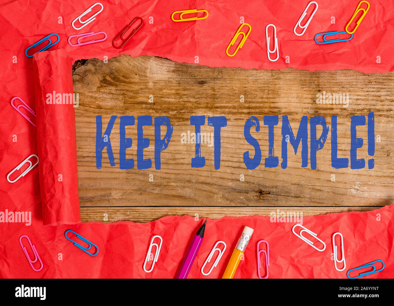 Handwriting text writing Keep It Simple. Conceptual photo ask something ...