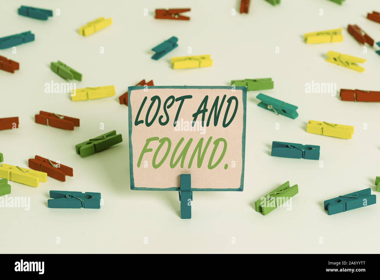 Text sign showing Lost And Found. Business photo text a place where ...