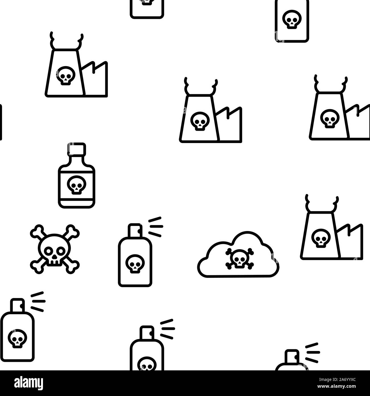 Chemical Toxic Poison Seamless Pattern Vector Stock Vector Image & Art ...