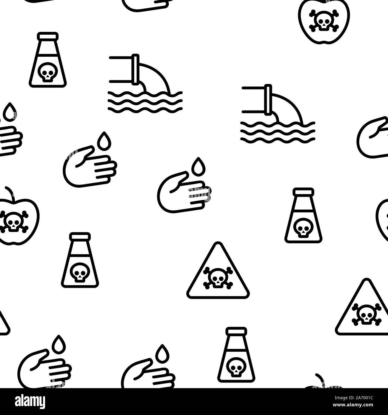 Water poison warning Stock Vector Images - Alamy