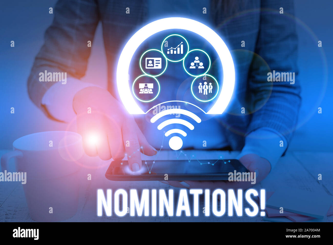 Conceptual hand writing showing Nominations. Concept meaning action of ...