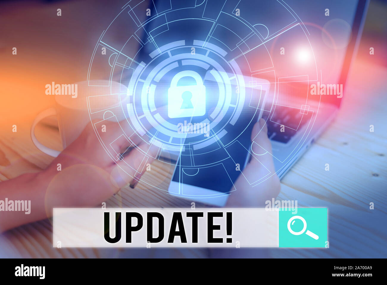 Handwriting text writing Update. Conceptual photo make something more modern or up to date like ...