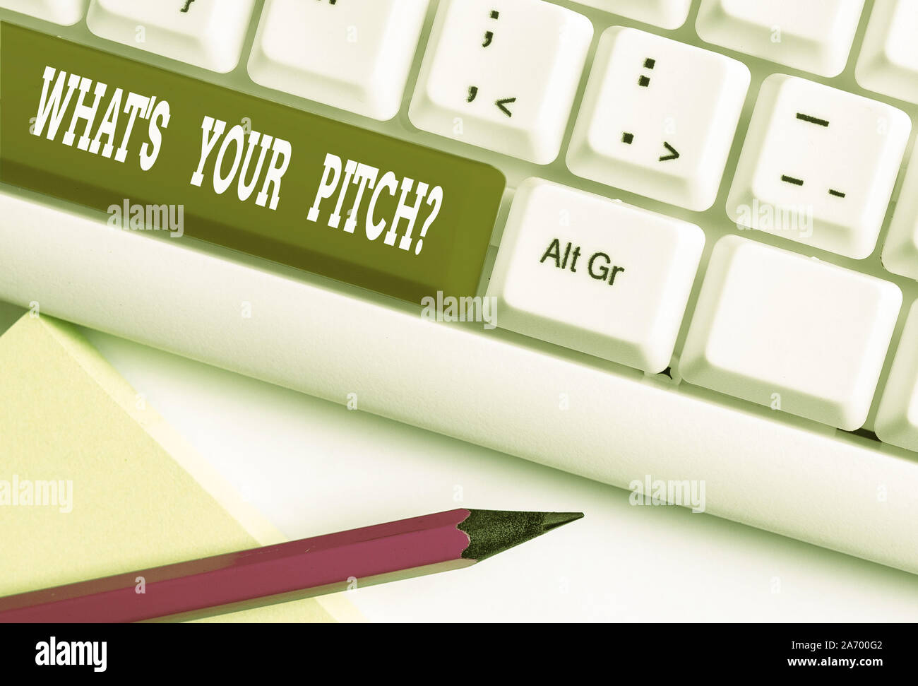 Text sign showing What S Is Your Pitch question. Business photo ...