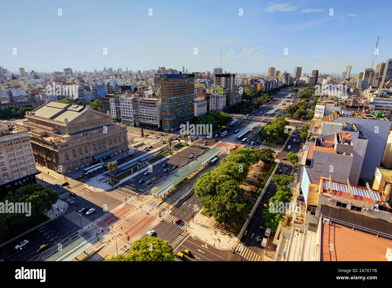 Argentina, Buenos Aires, Avenida 9 de Julio and Obelisk Stock Photo - Alamy