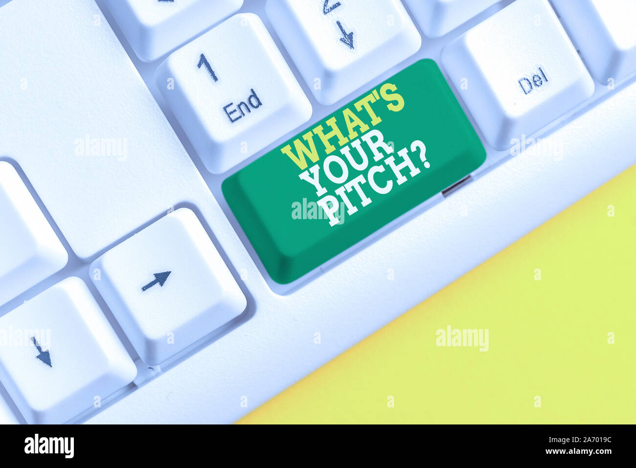 Writing note showing What S Is Your Pitch question. Business concept ...