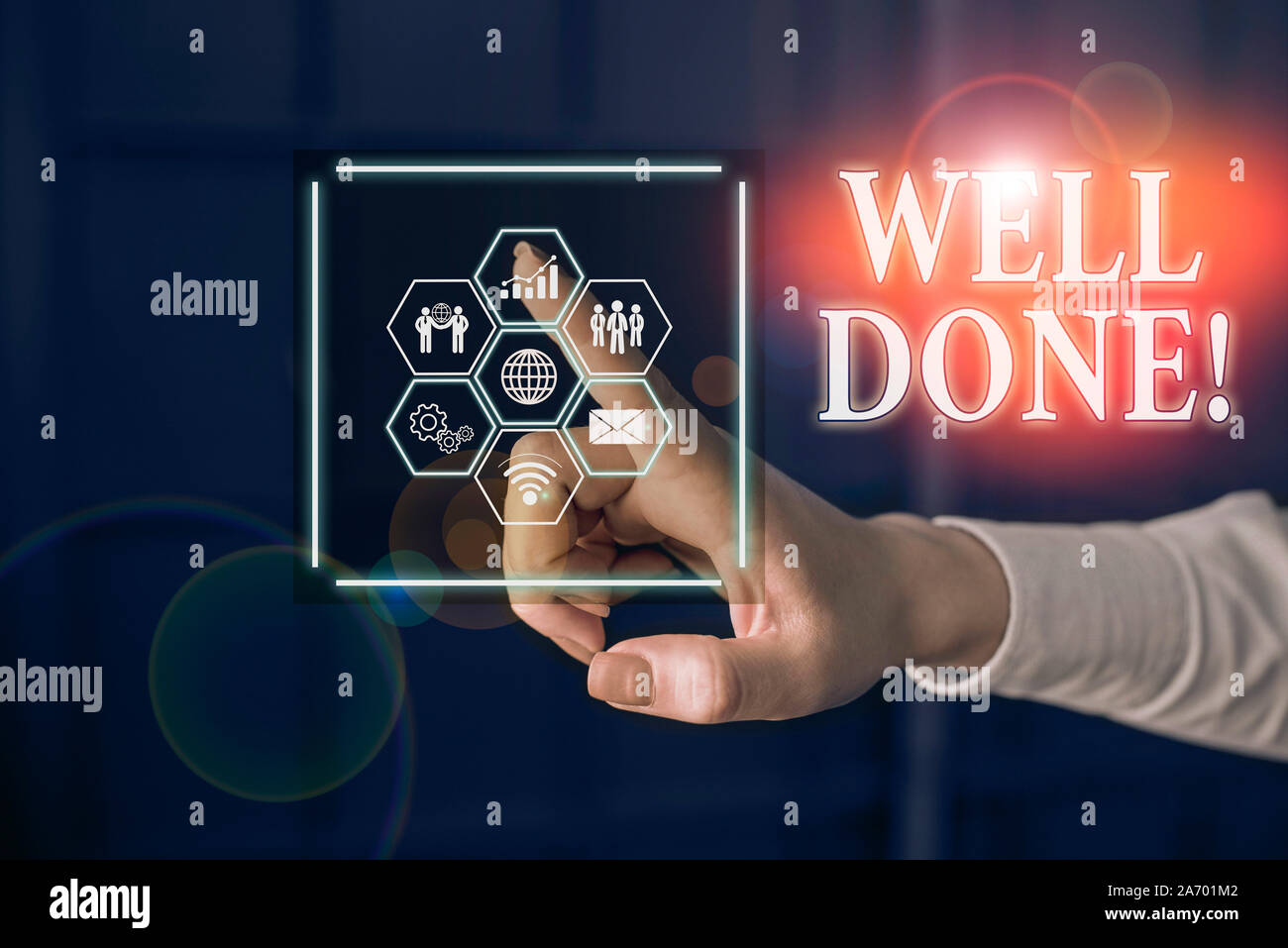 Word writing text Well Done. Business photo showcasing used praising ...