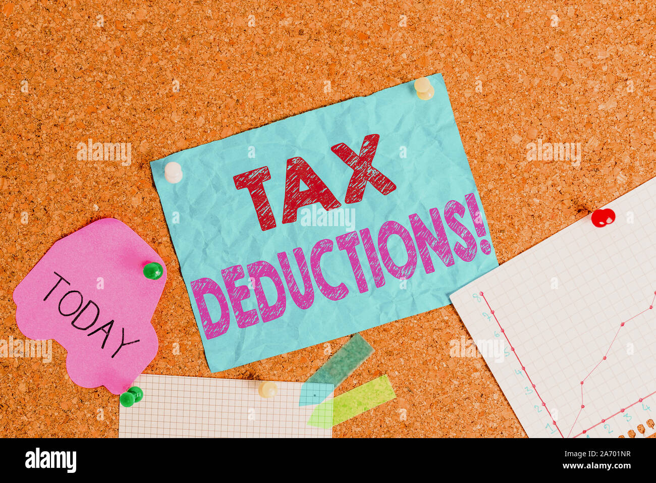 Conceptual hand writing showing Tax Deductions. Concept meaning ...