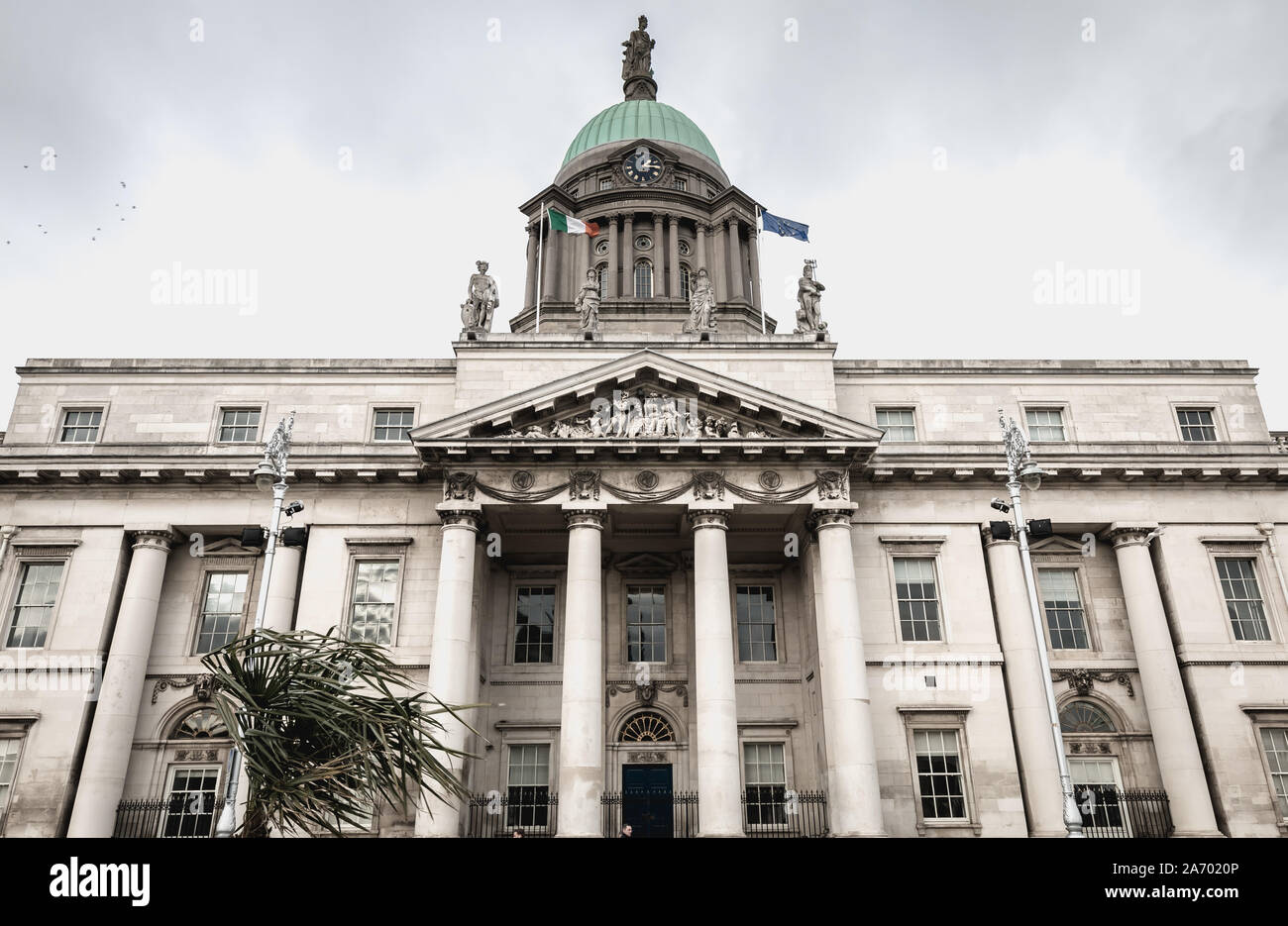 Dublin, Ireland - February 12, 2019: Architectural detail of The Custom ...