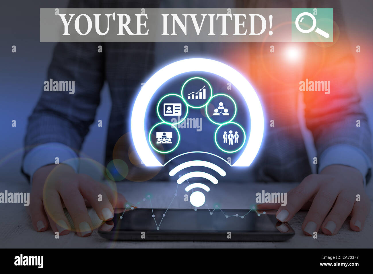 Writing note showing You Re Invited. Business concept for make a polite ...