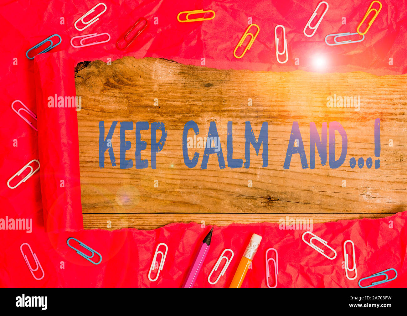 Handwriting text writing Keep Calm And. Conceptual photo motivational ...