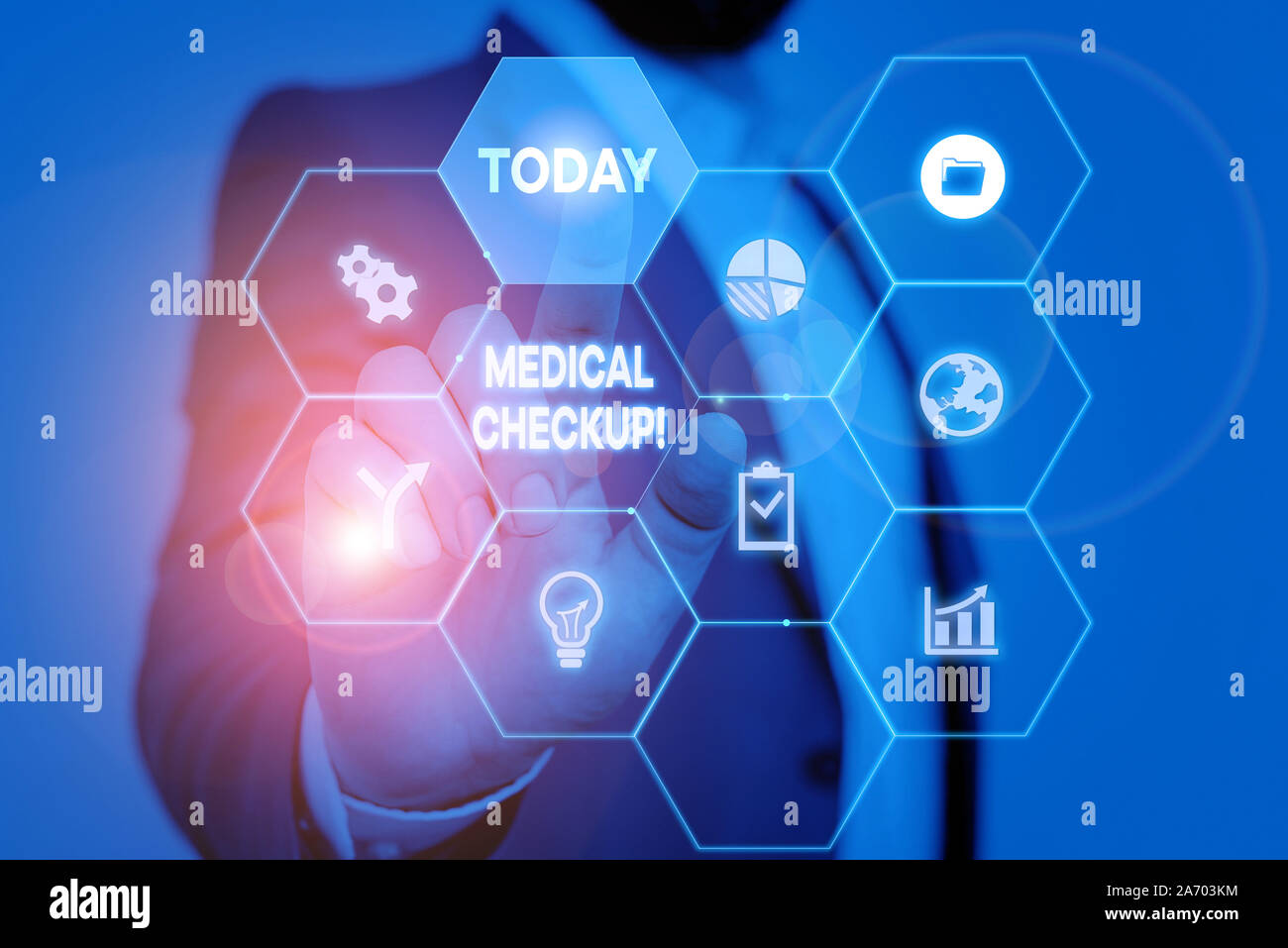 Handwriting text writing Medical Checkup. Conceptual photo thorough ...