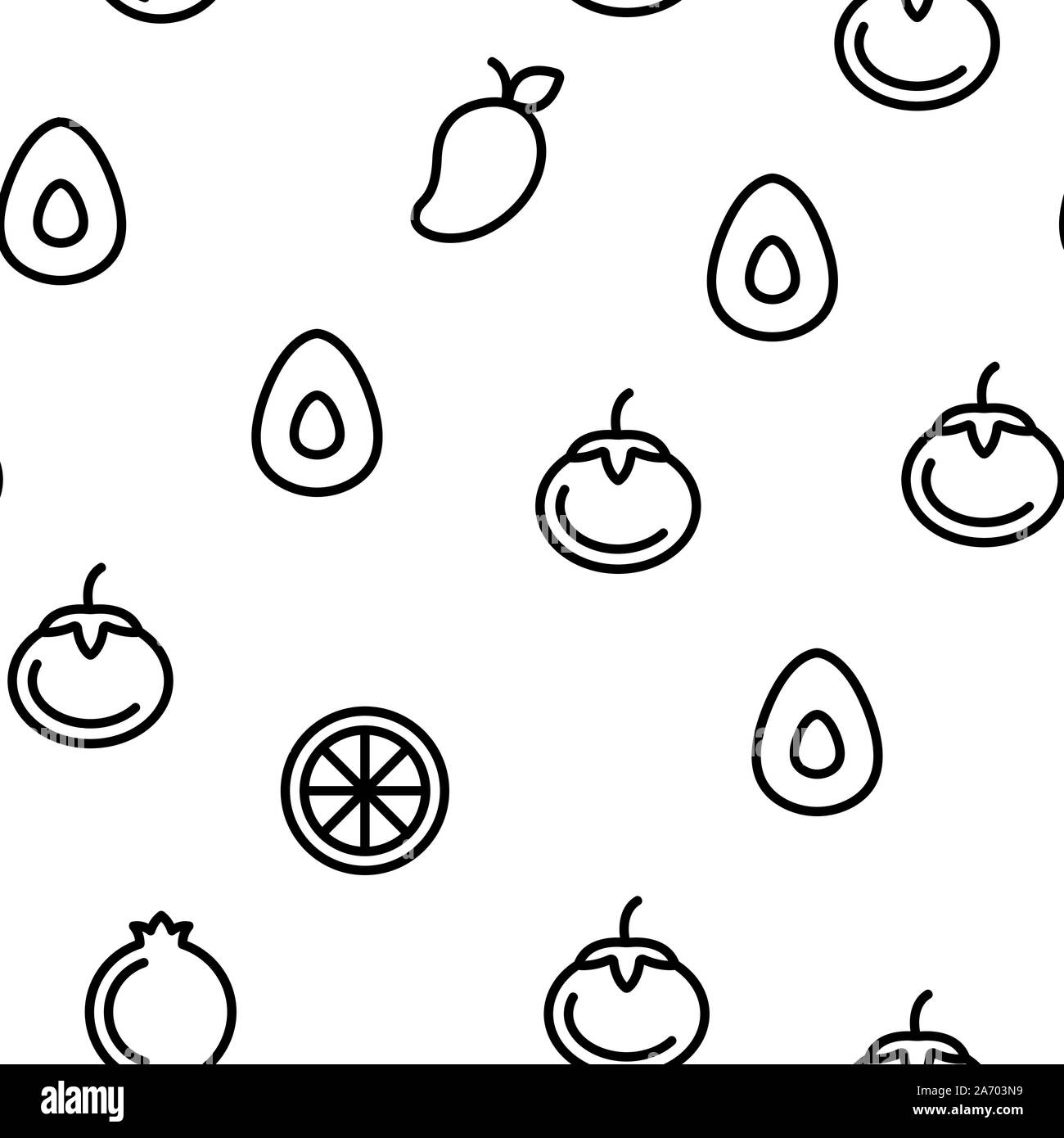 Nature Fruit Vector Seamless Pattern Stock Vector Image & Art - Alamy