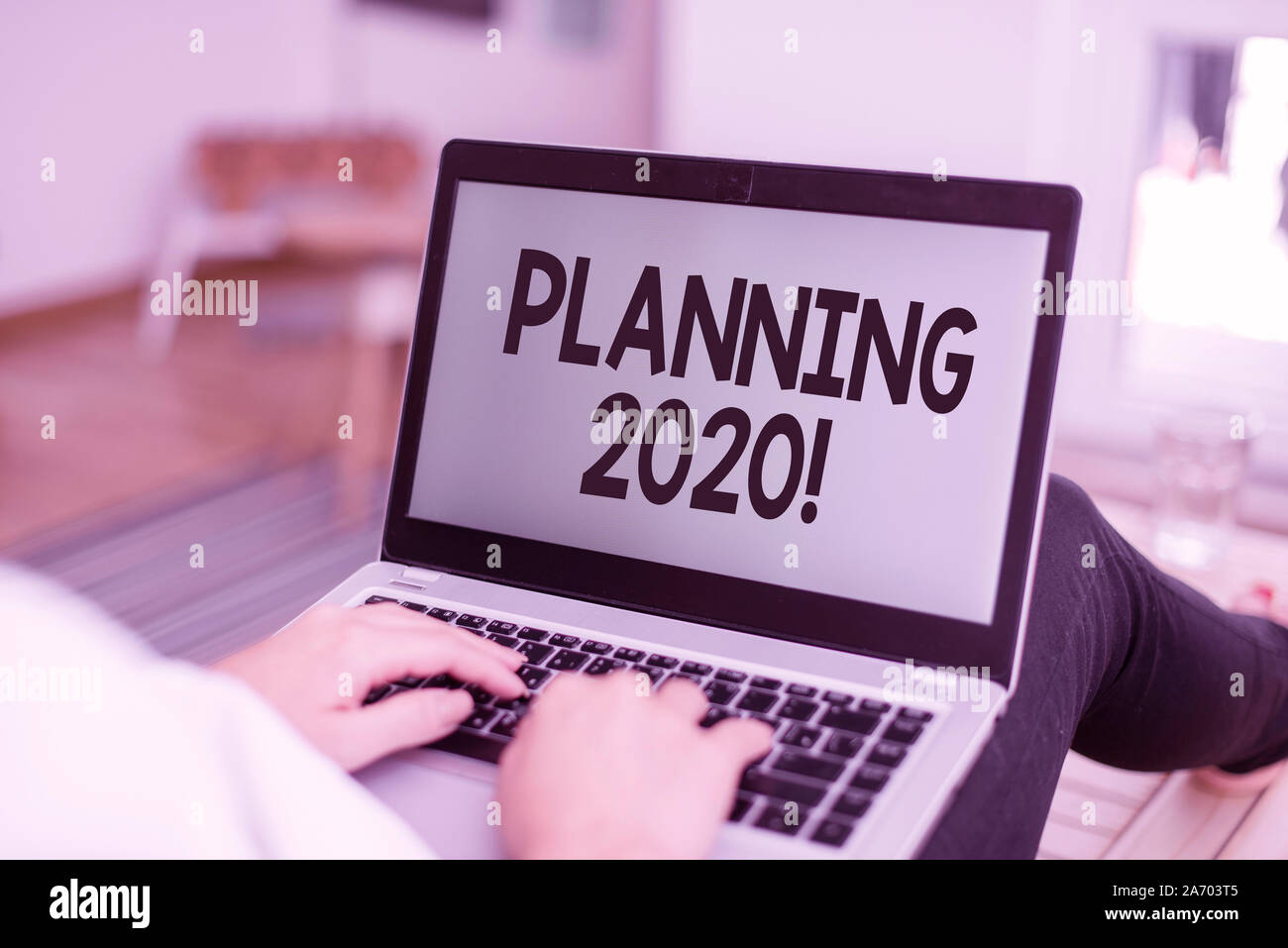 Text sign showing Planning 2020. Business photo text process of making ...