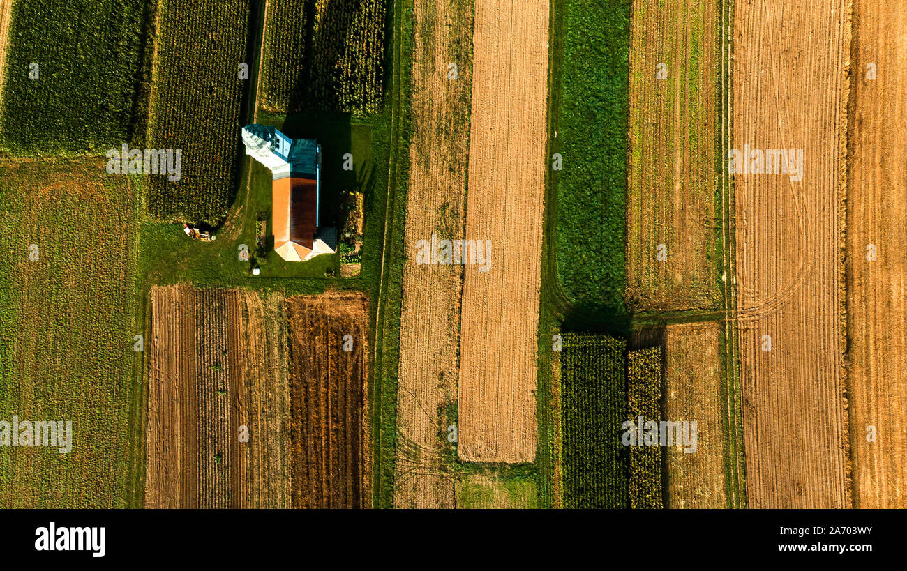 Colorful meadow fields on top hi-res stock photography and images - Alamy