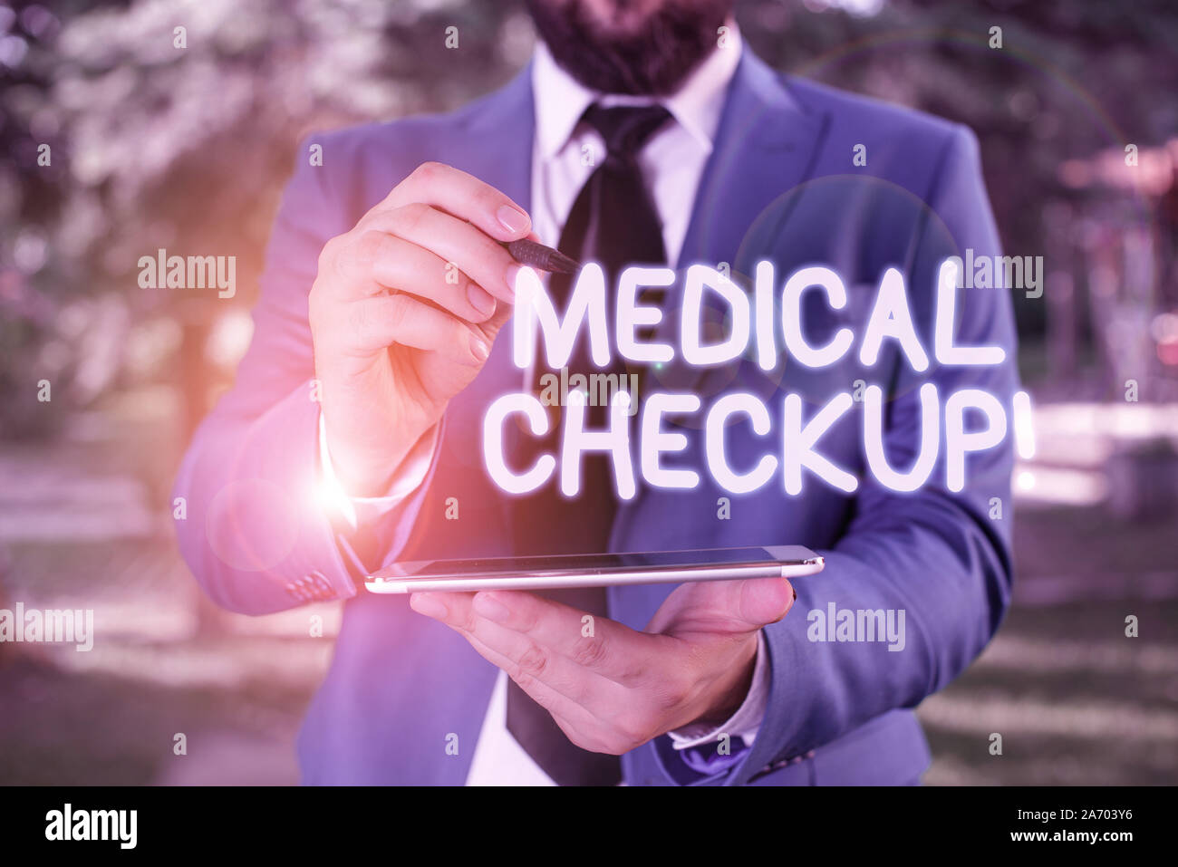 Conceptual hand writing showing Medical Checkup. Concept meaning ...