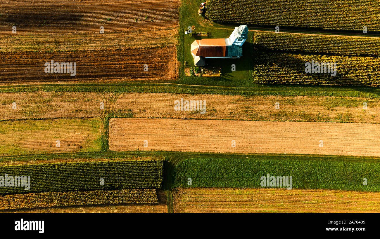 Colorful meadow fields on top hi-res stock photography and images - Alamy