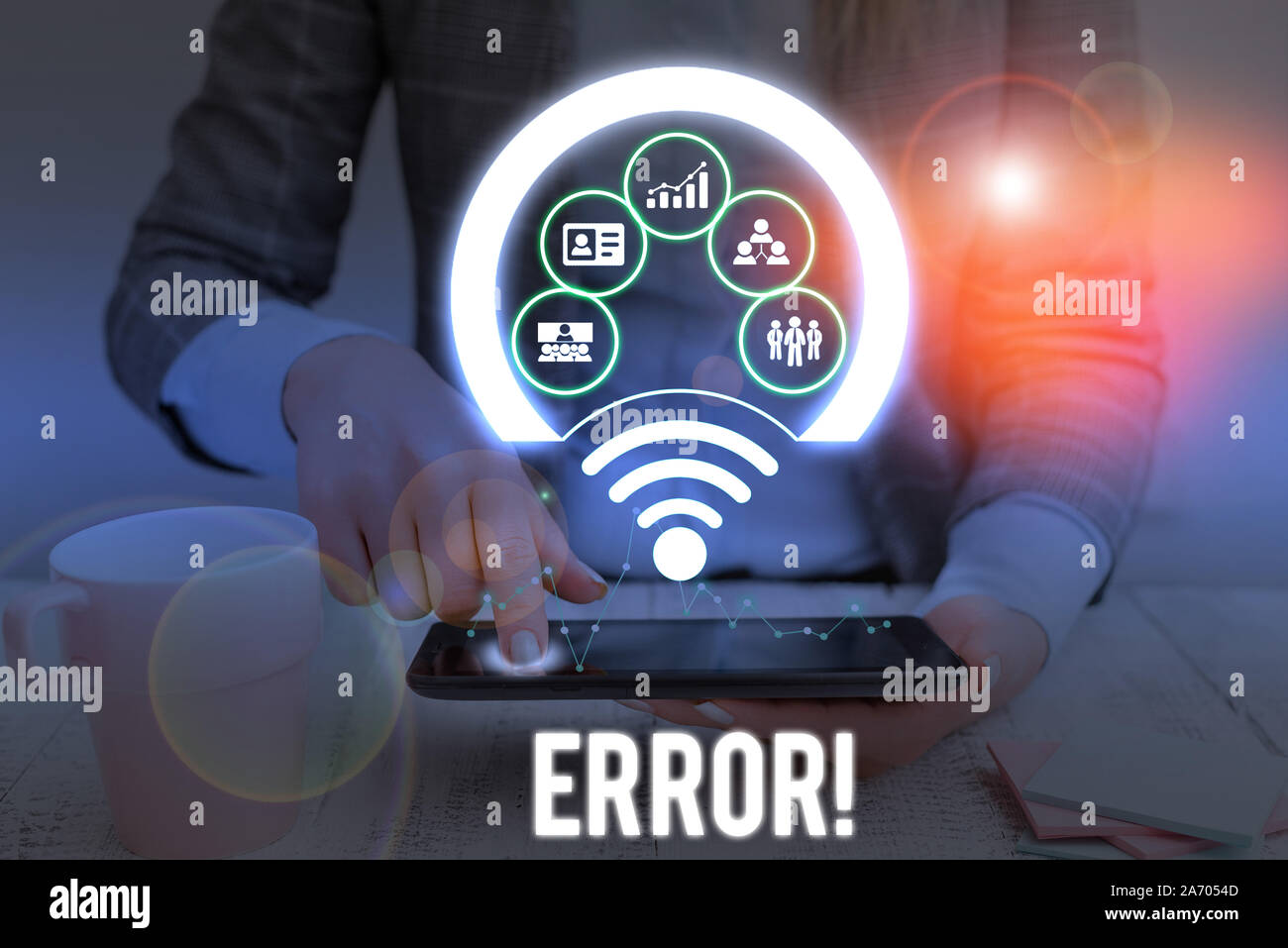 Conceptual hand writing showing Error. Concept meaning state or ...