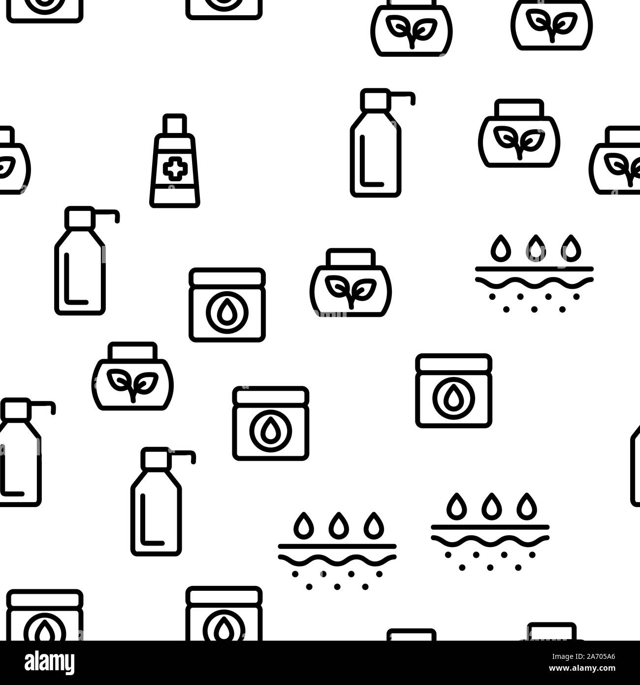 Healthy Cream Vector Seamless Pattern Stock Vector Image & Art - Alamy