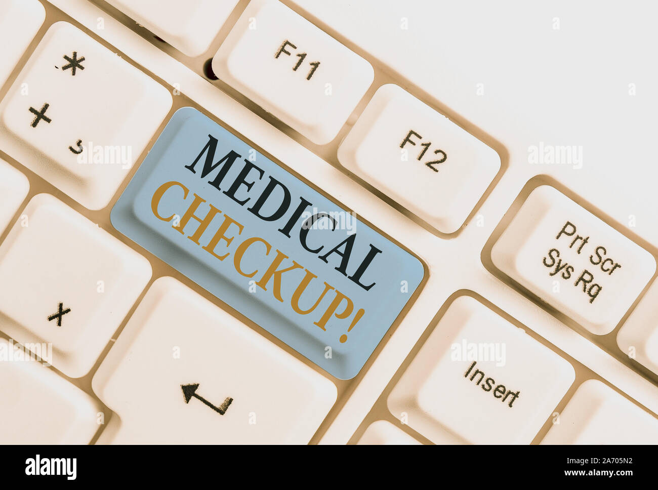 Handwriting text Medical Checkup. Conceptual photo thorough physical ...