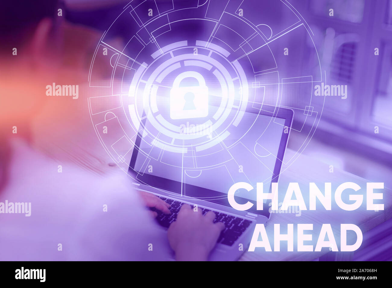 Conceptual hand writing showing Change Ahead. Concept meaning to ...