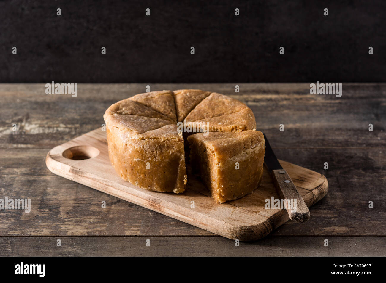 Traditional Christmas marzipan on wooden table Stock Photo - Alamy