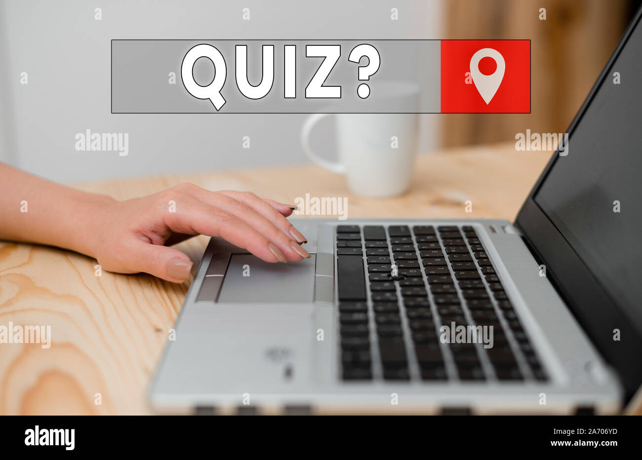 Conceptual hand writing showing Quiz Question. Concept meaning test of ...