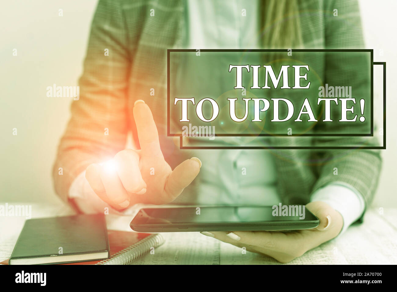 Word writing text Time To Update. Business photo showcasing this is ...