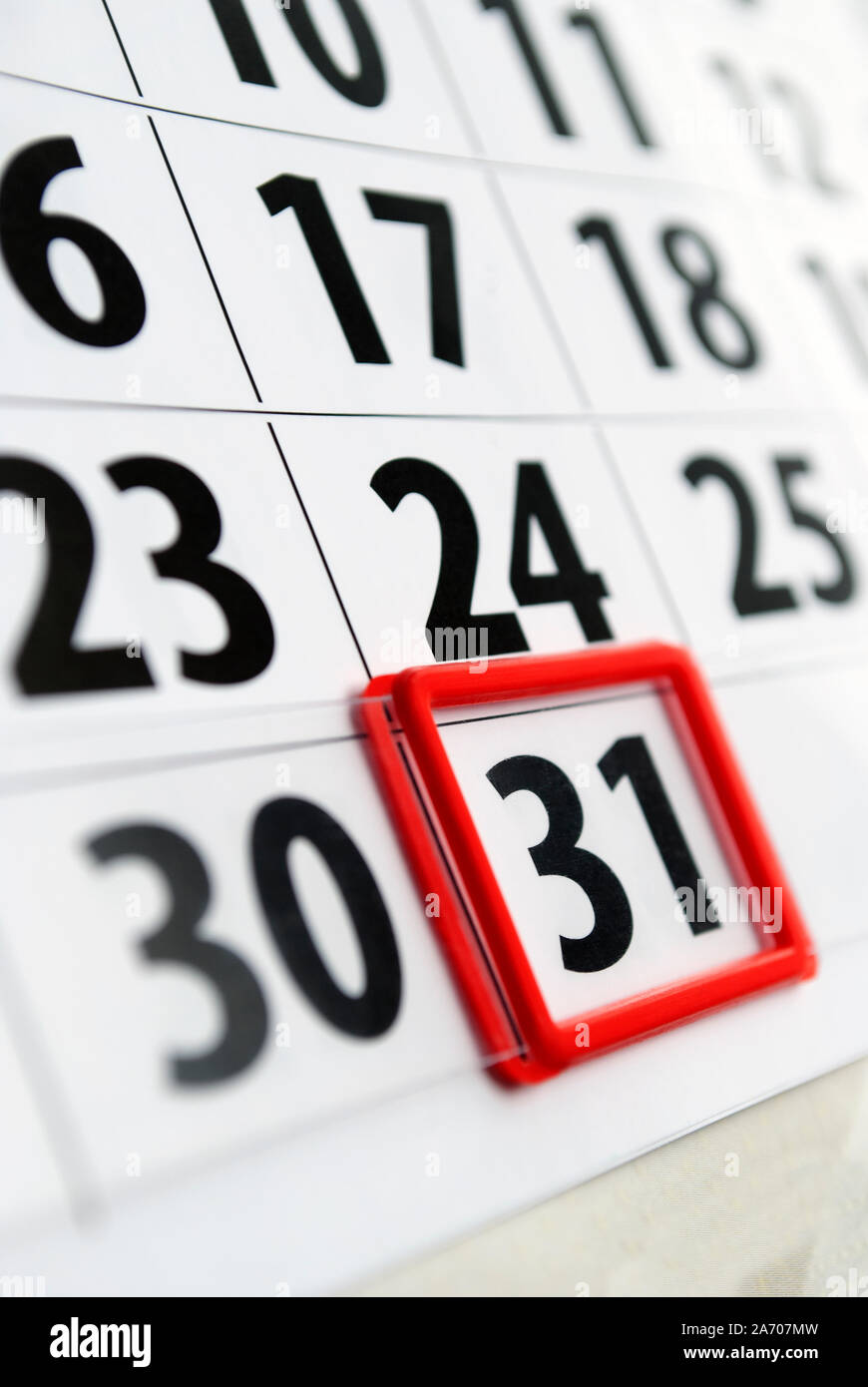 page is marked with a date calendar Stock Photo - Alamy