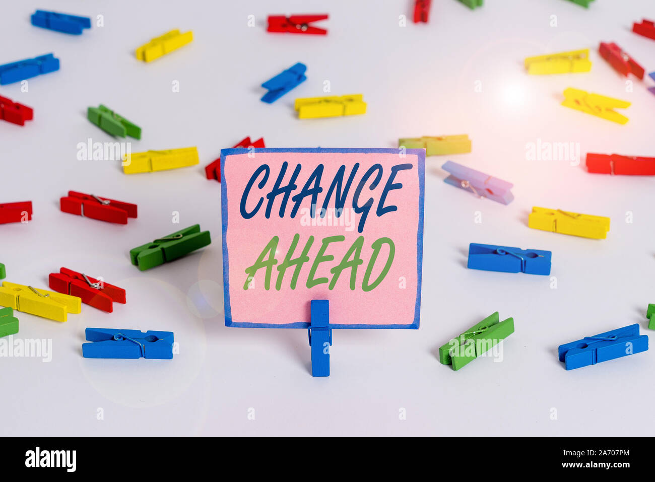 Text sign showing Change Ahead. Business photo text to replace with or ...