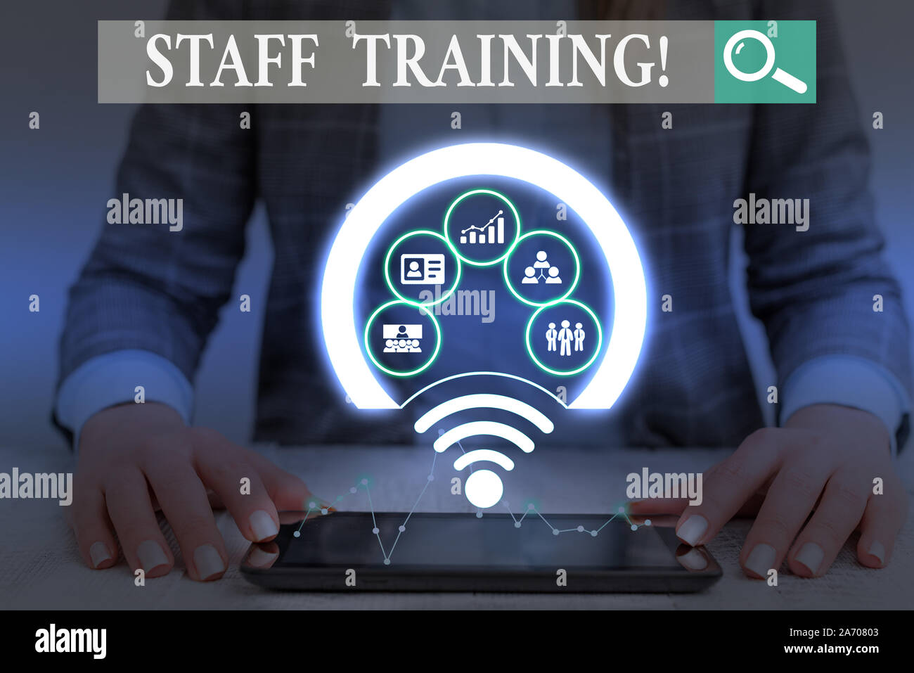 Writing note showing Staff Training. Business concept for learn ...