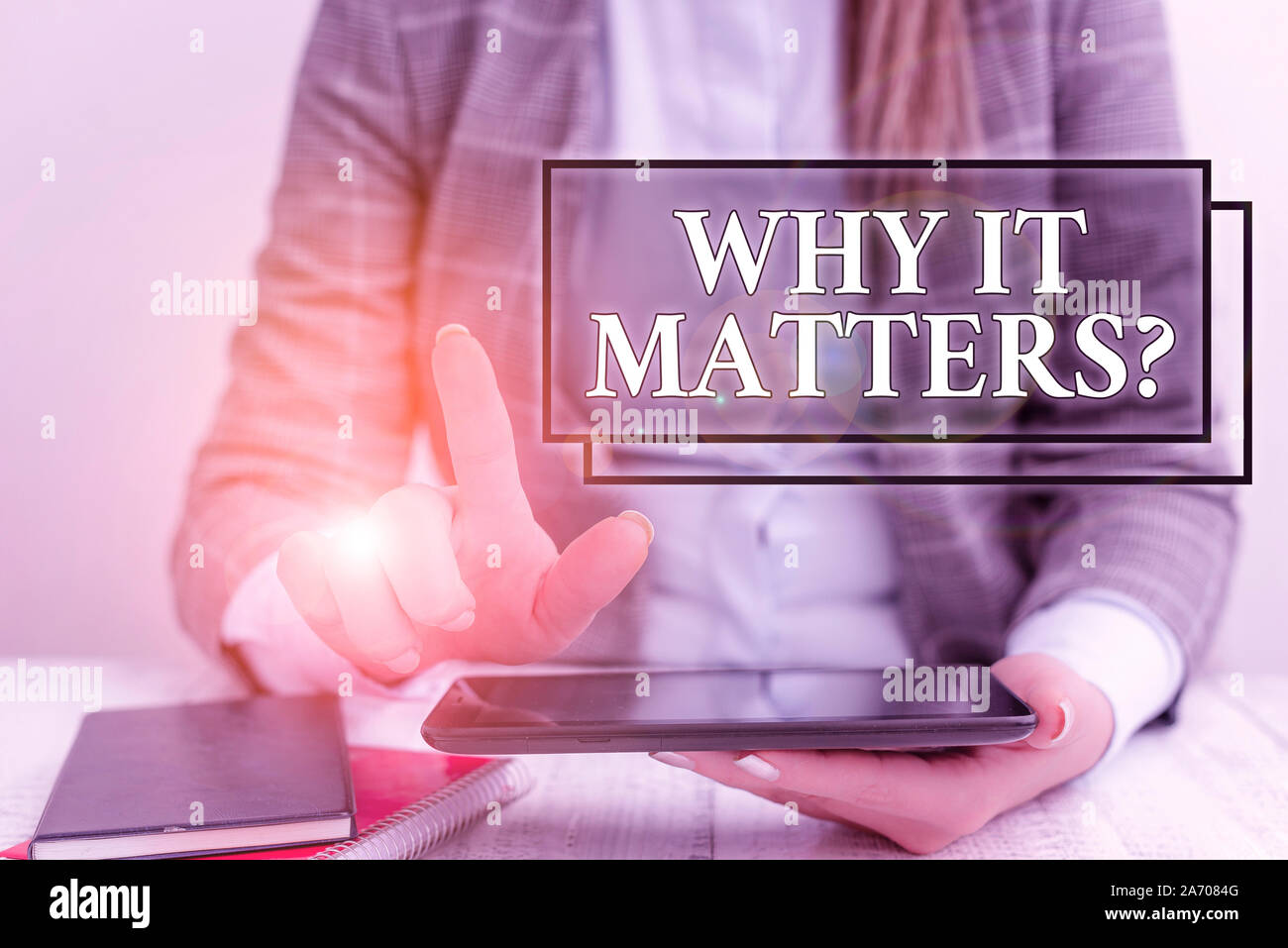 Word writing text Why It Matters Question. Business photo showcasing ...