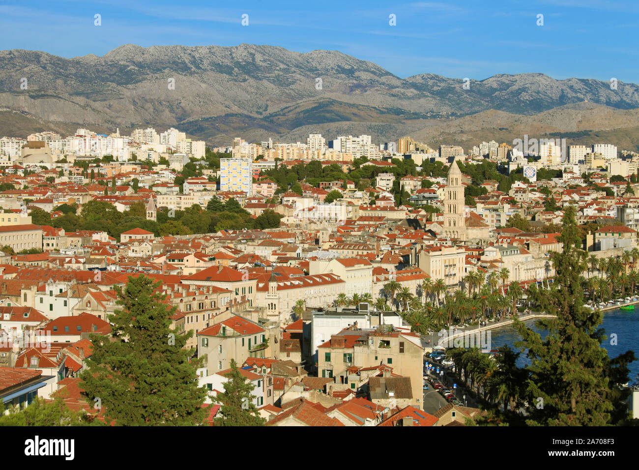 Croatia, Split, skyline, aerial view Stock Photo - Alamy