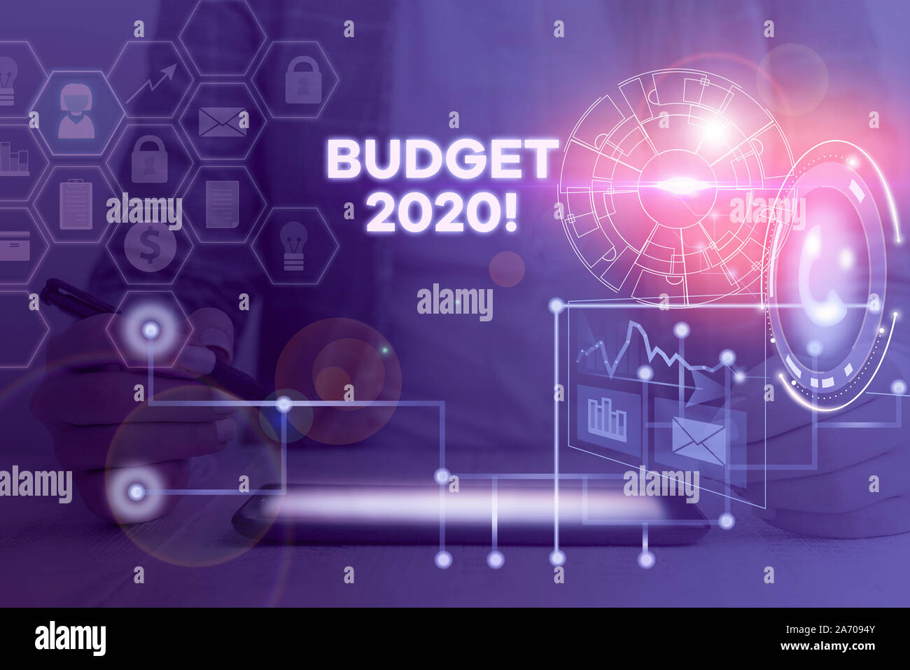 Word writing text Budget 2020. Business photo showcasing estimate of ...