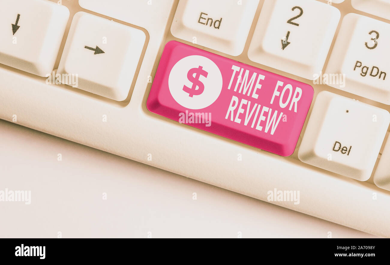 Conceptual hand writing showing Time For Review. Concept meaning review ...