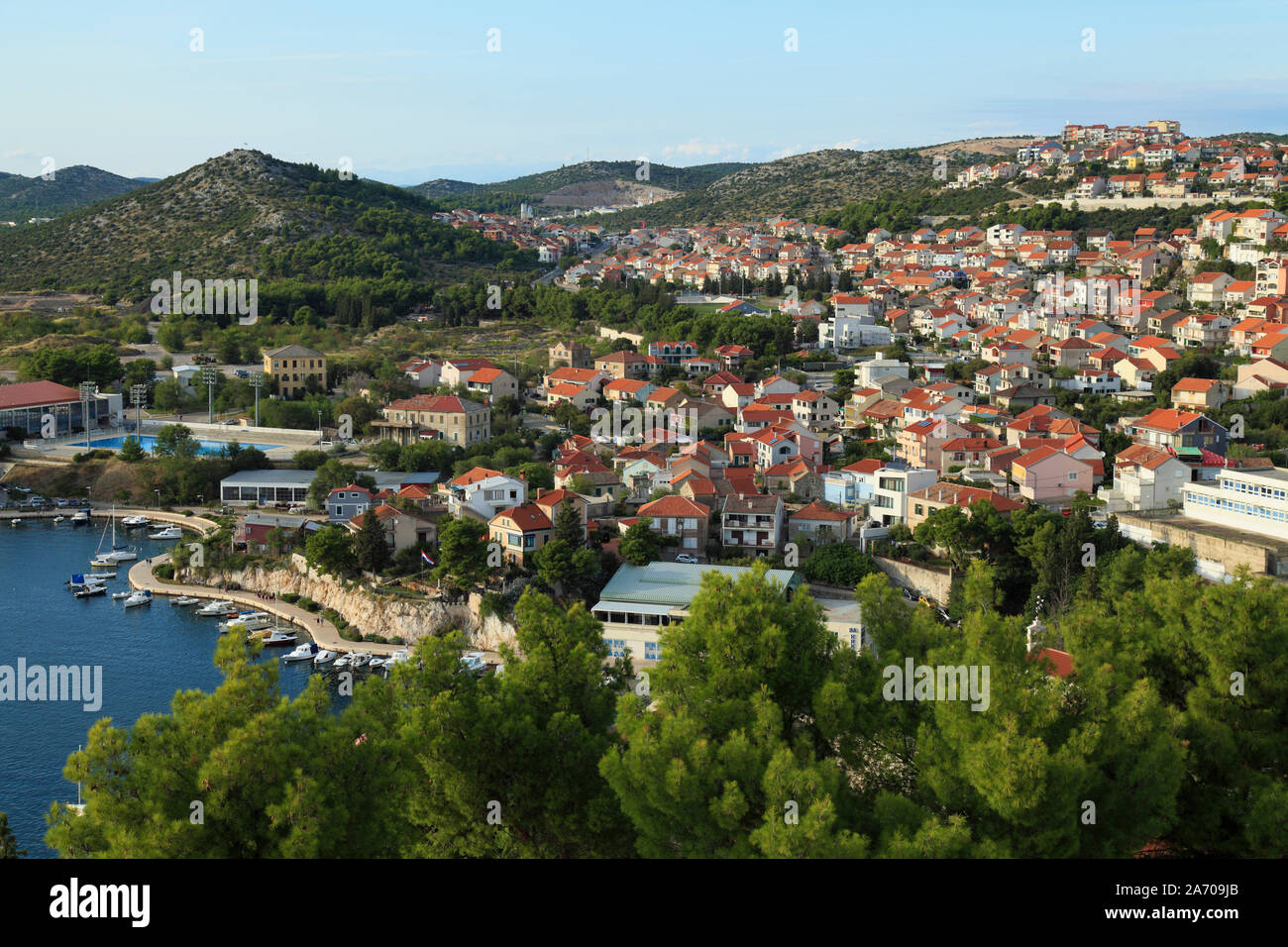 Croatia, Sibenik, skyline, general view Stock Photo - Alamy