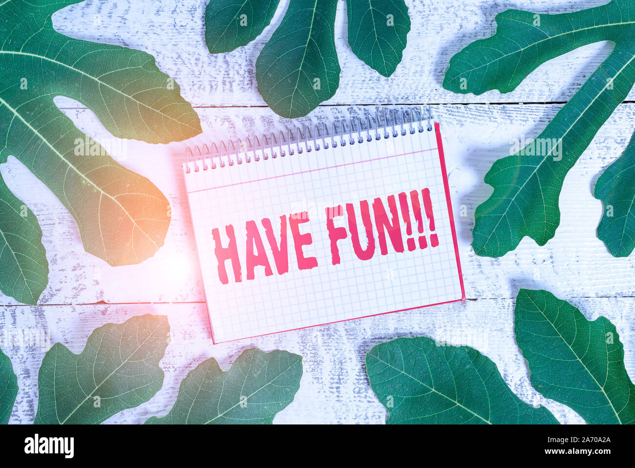 Conceptual hand writing showing Have Fun. Concept meaning wish somebody ...