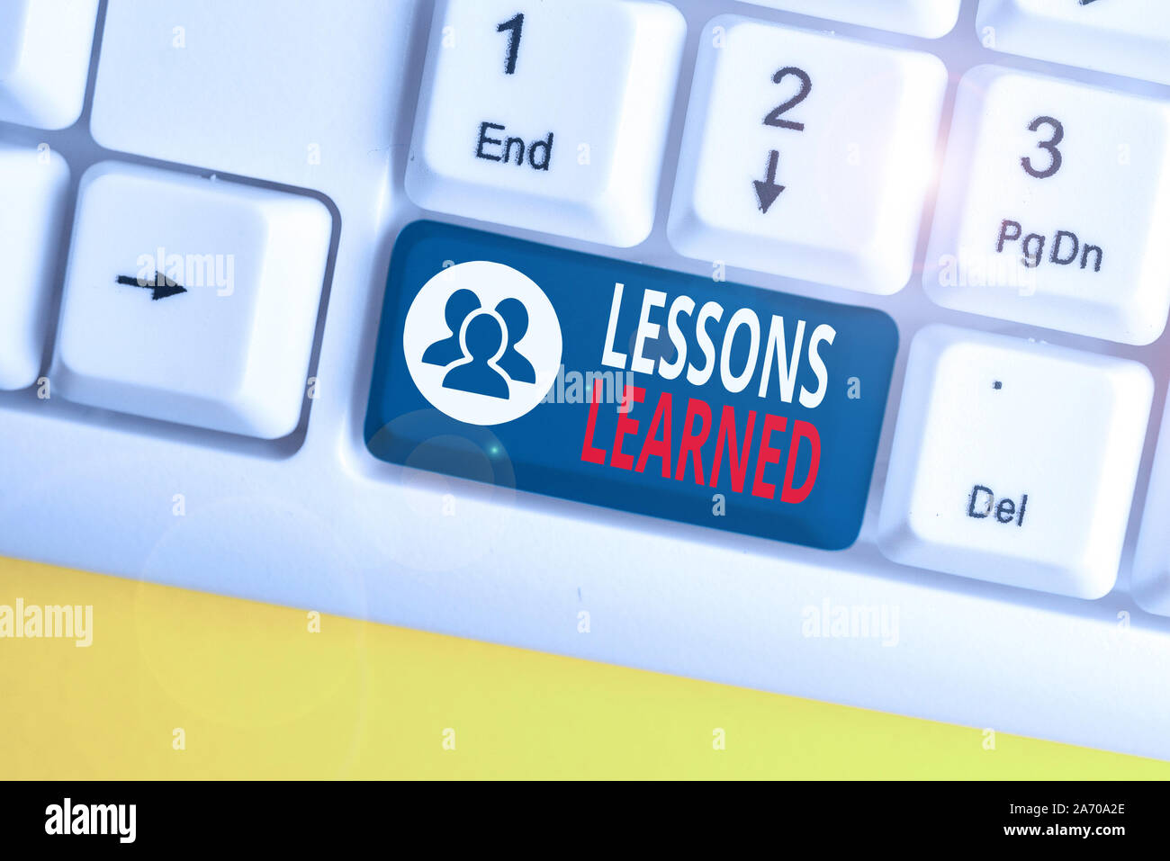 Text sign showing Lessons Learned. Business photo showcasing ...