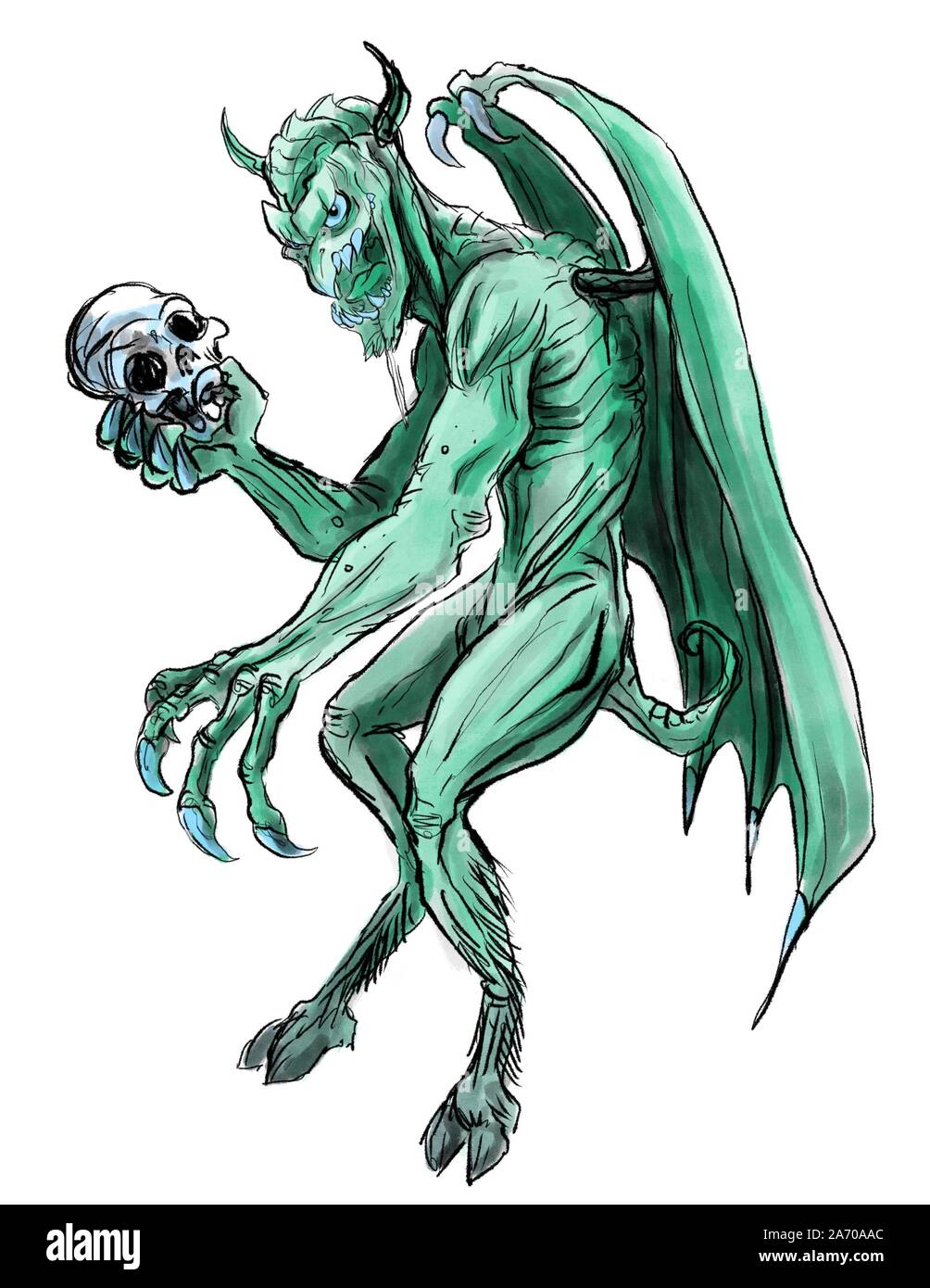 a devil illustration Stock Photo - Alamy