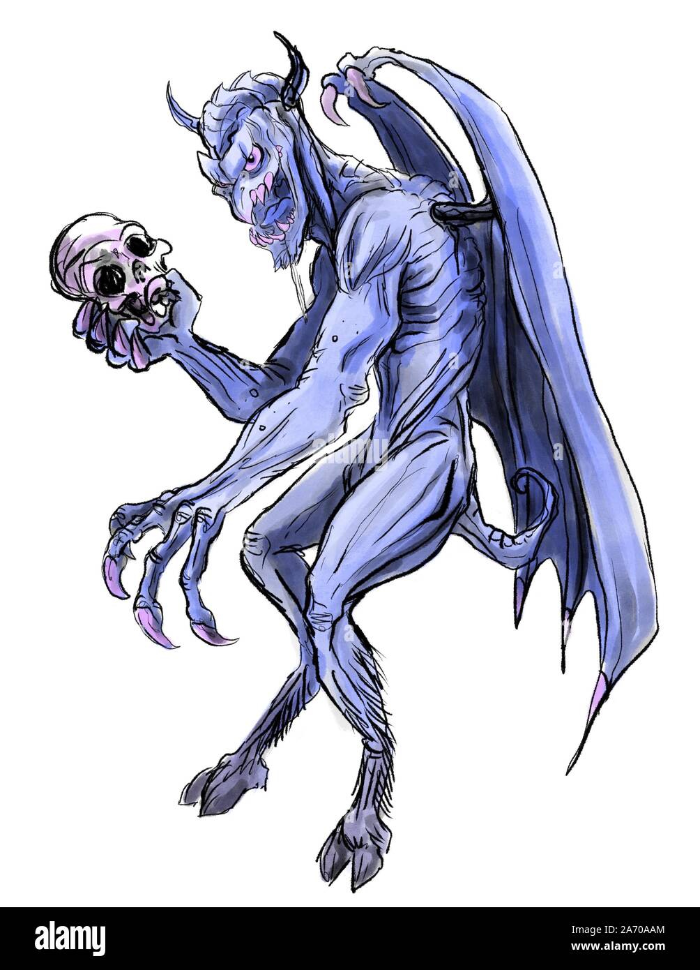a devil illustration Stock Photo - Alamy