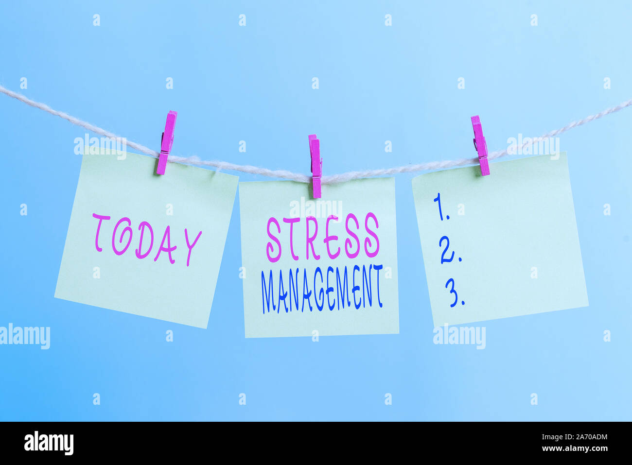 Writing note showing Stress Management. Business concept for method of ...