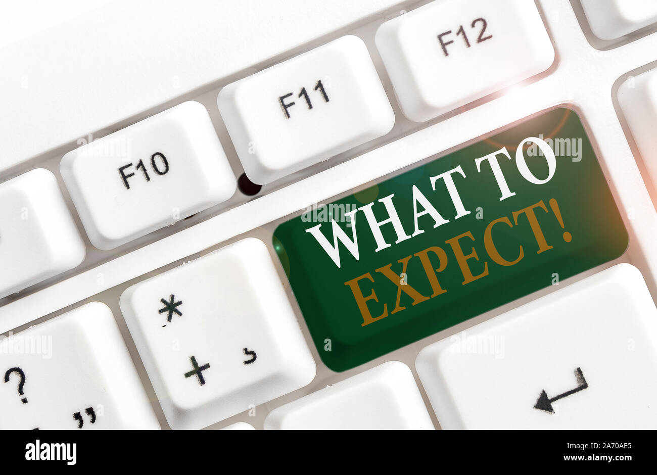 Word writing text What To Expect. Business photo showcasing asking ...