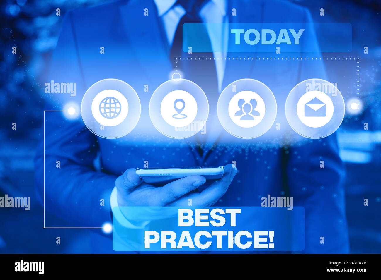 Conceptual hand writing showing Best Practice. Concept meaning ...