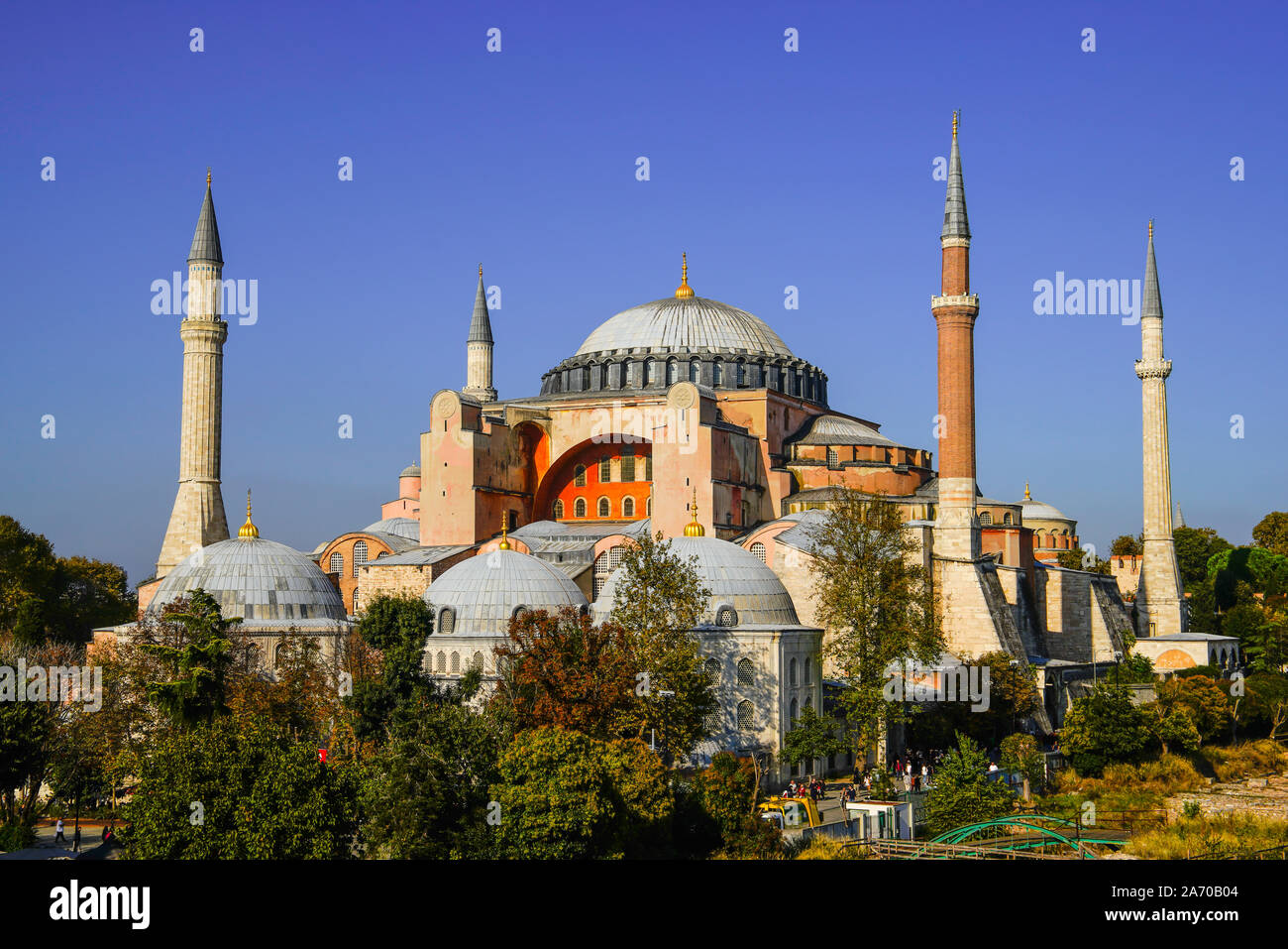 View of iconic church Hagia Sophia, Eastern Orthodox cathedral in ...