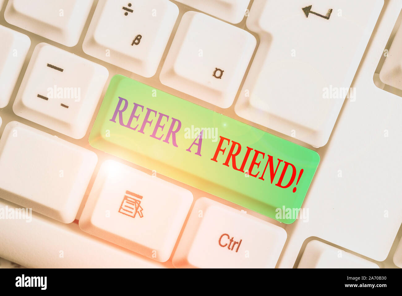 Gift keyboard handwriting hi-res stock photography and images - Alamy