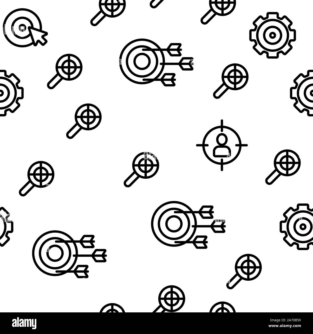 Target Aim Vector Seamless Pattern Stock Vector Image & Art - Alamy