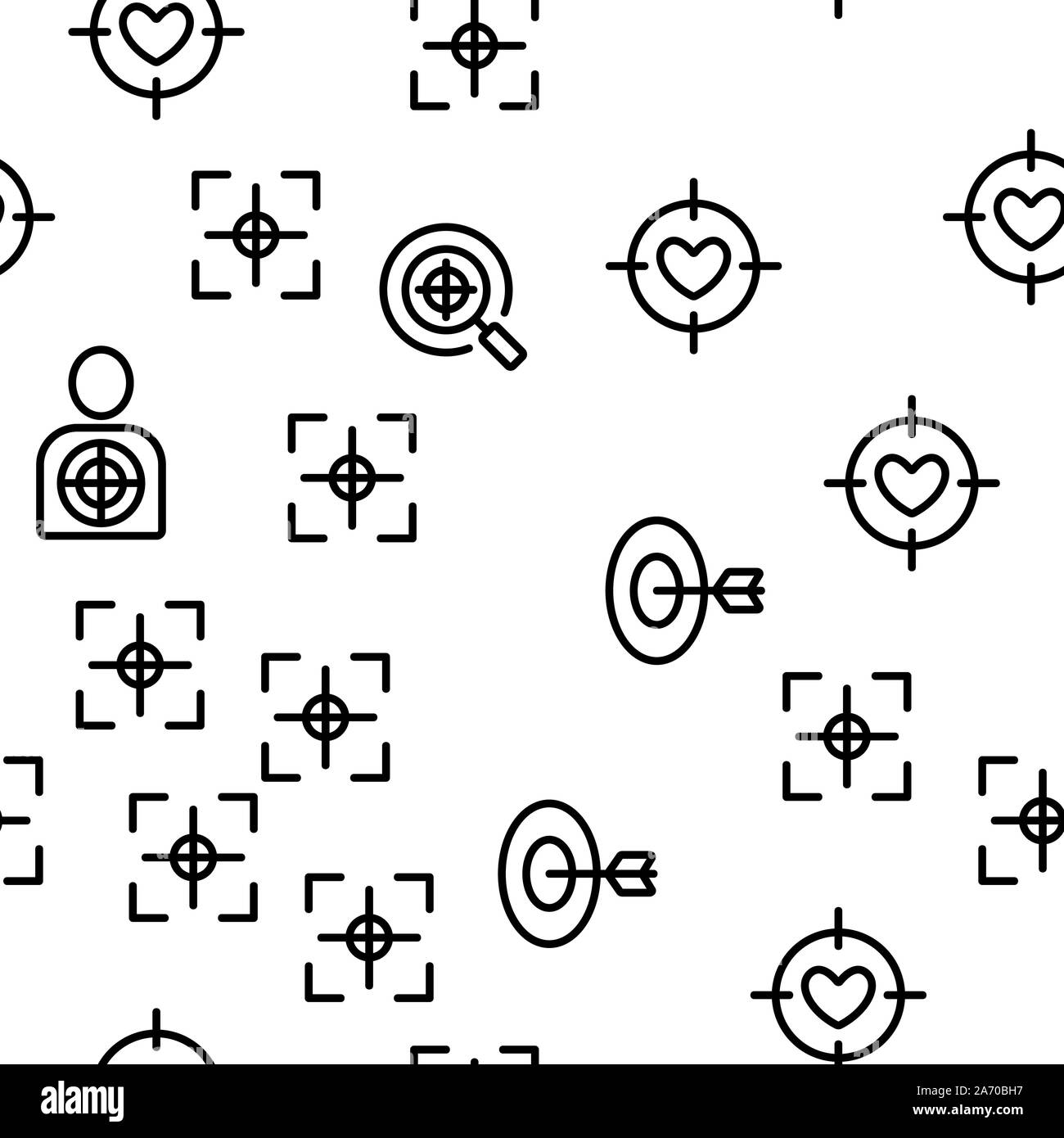Target Aim Vector Seamless Pattern Stock Vector Image & Art - Alamy