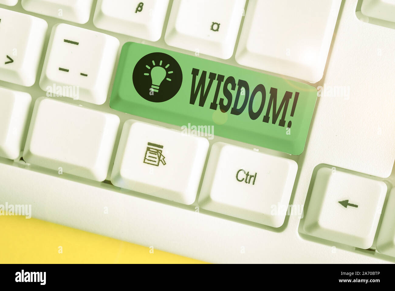 Handwriting text writing Wisdom. Conceptual photo quality having ...