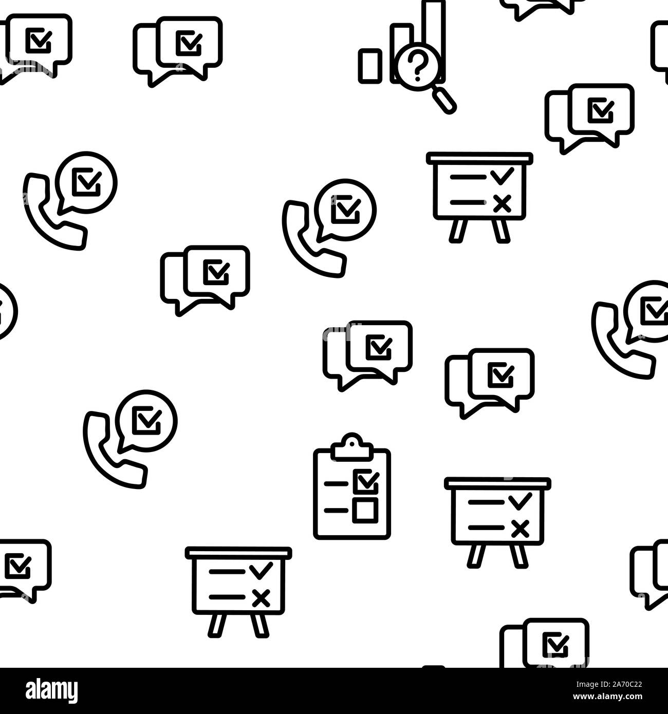 Survey Rating Vector Seamless Pattern Stock Vector Image & Art - Alamy