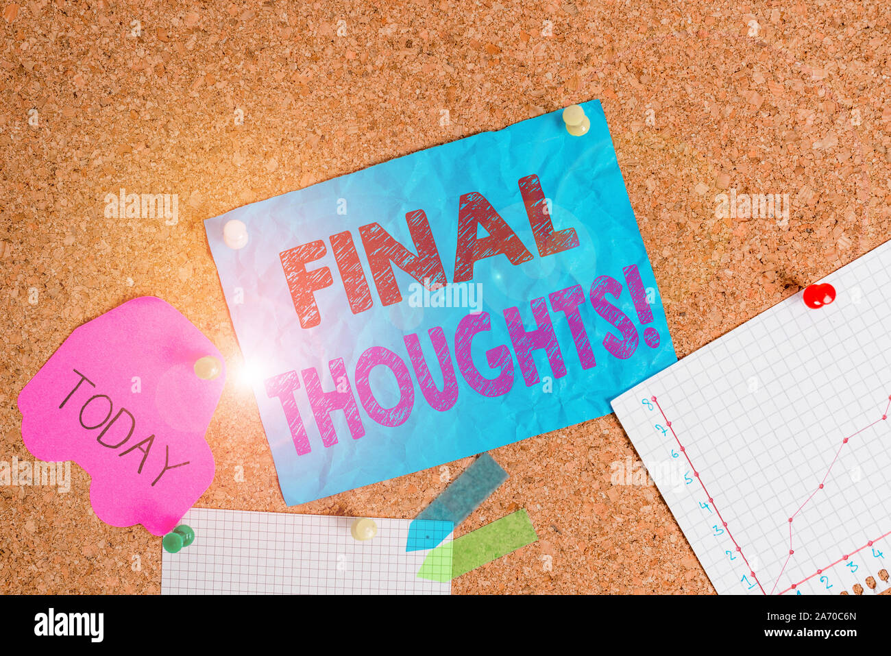 Conceptual hand writing showing Final Thoughts. Concept meaning should ...